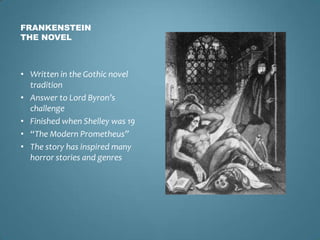 Frankenstein intro and research project intro | PPTX