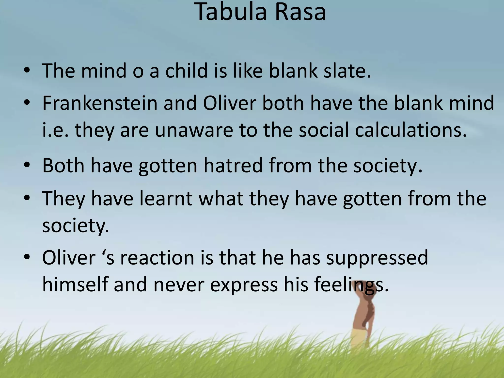 Frankenstein & Oliver Twist study of orphan in literature | PPT