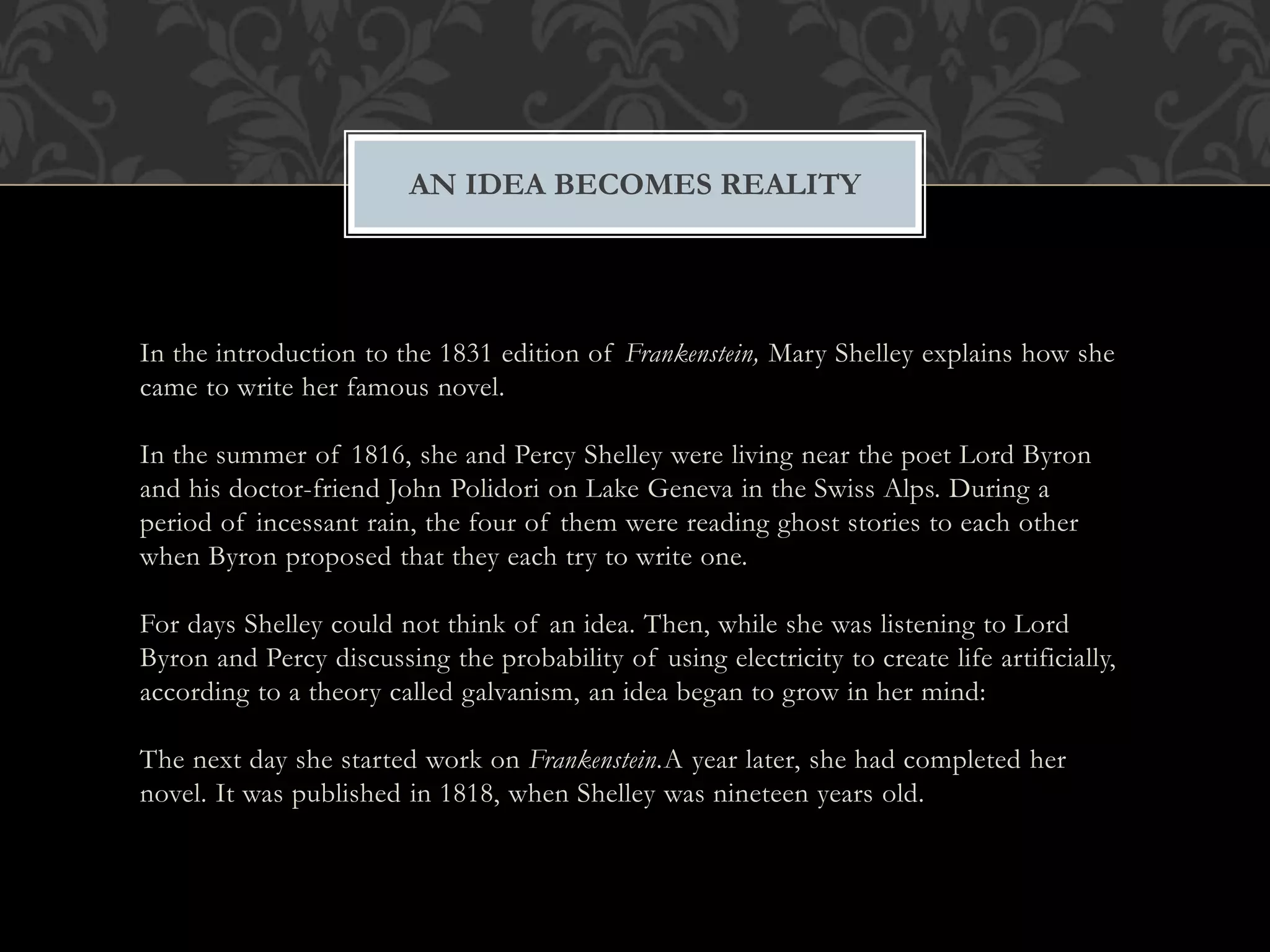 Frankenstein power point | PPTX