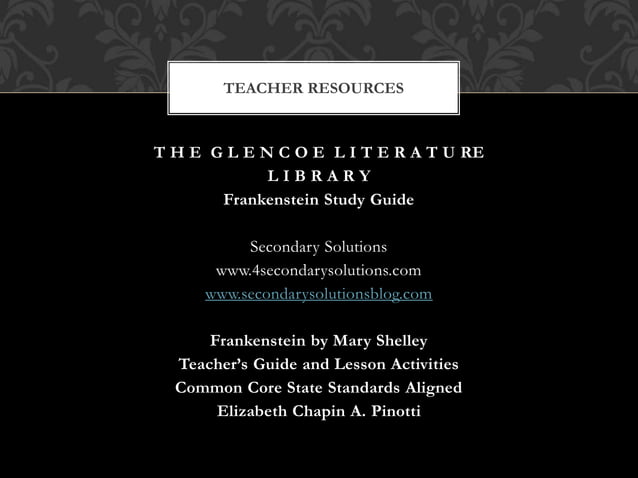 Frankenstein power point | PPTX | Genres