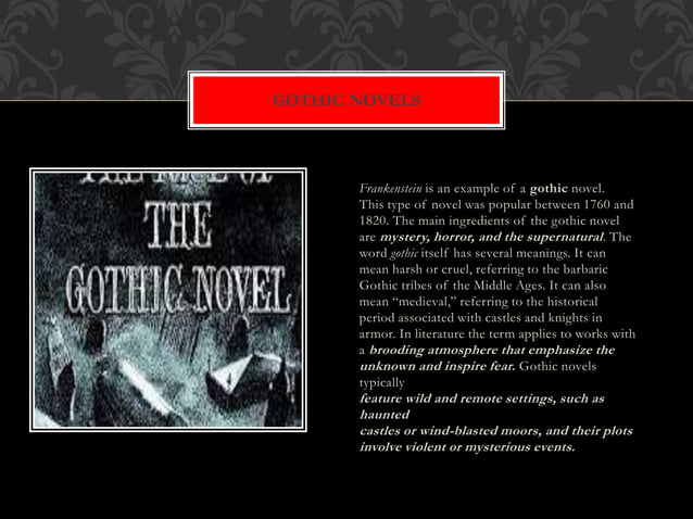 Frankenstein power point | PPTX | Genres