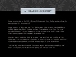 Frankenstein power point | PPTX