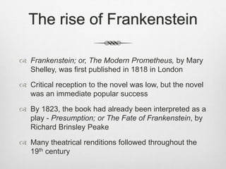 Frankenstein ppt | PPTX
