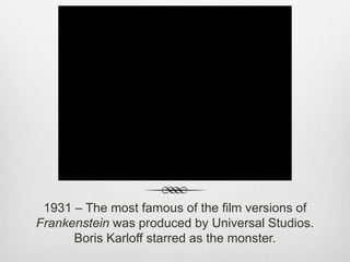 Frankenstein ppt | PPTX