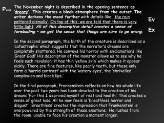 Frankenstein reading assess narrative techniques | PPT
