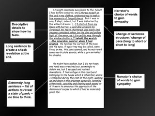 Frankenstein reading assess narrative techniques | PPT