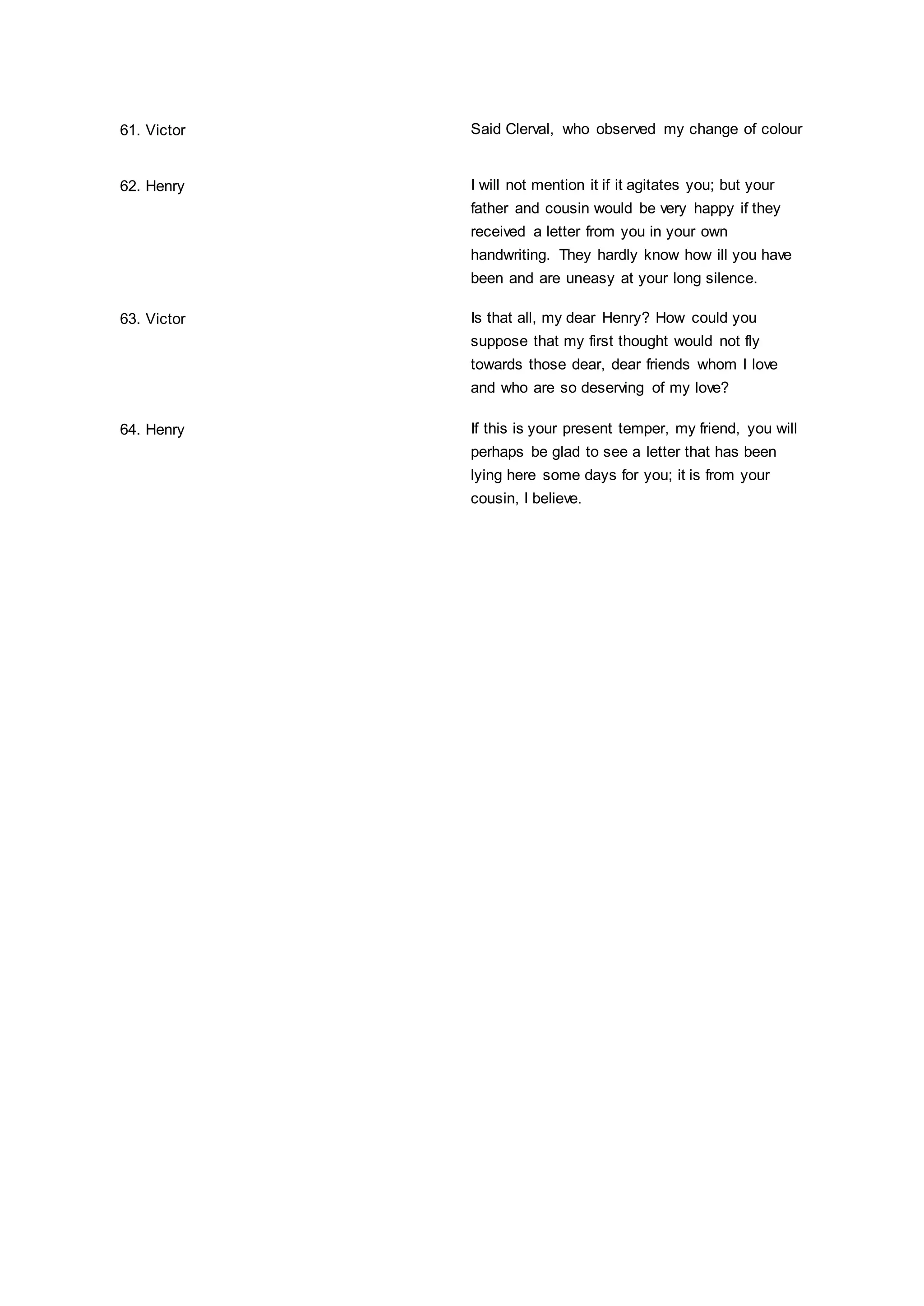 Frankenstein script | DOCX