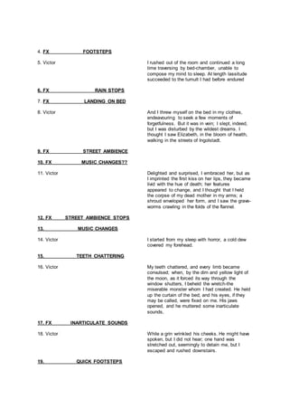 Frankenstein script | DOCX