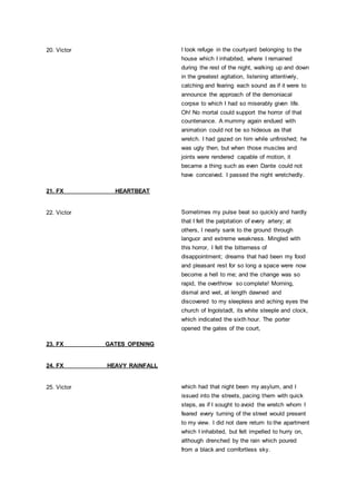 Frankenstein script | DOCX