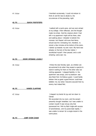 Frankenstein script | DOCX