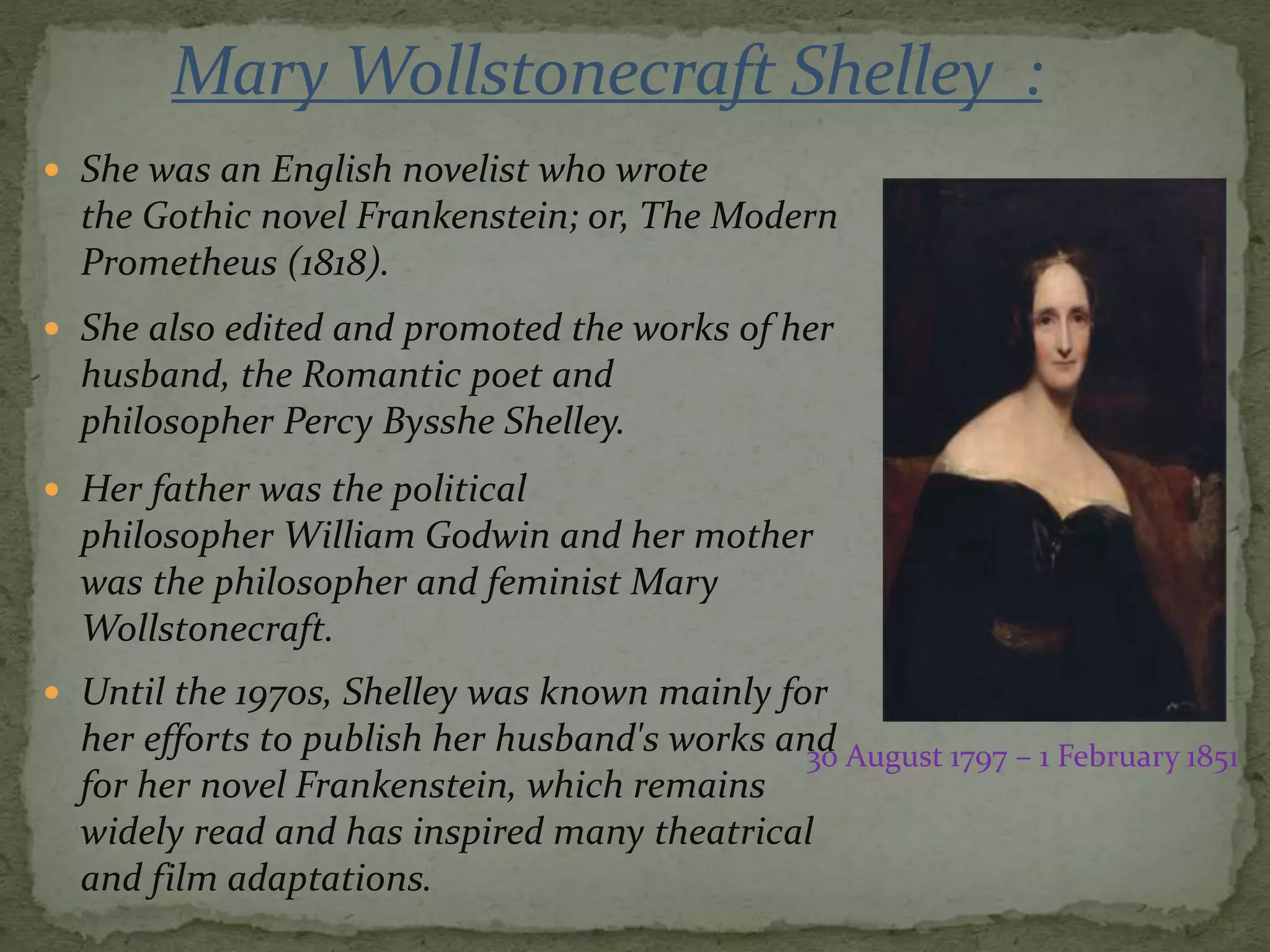 Frankenstein themes symbol and literary devices | PPT