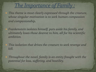 Frankenstein themes symbol and literary devices | PPT