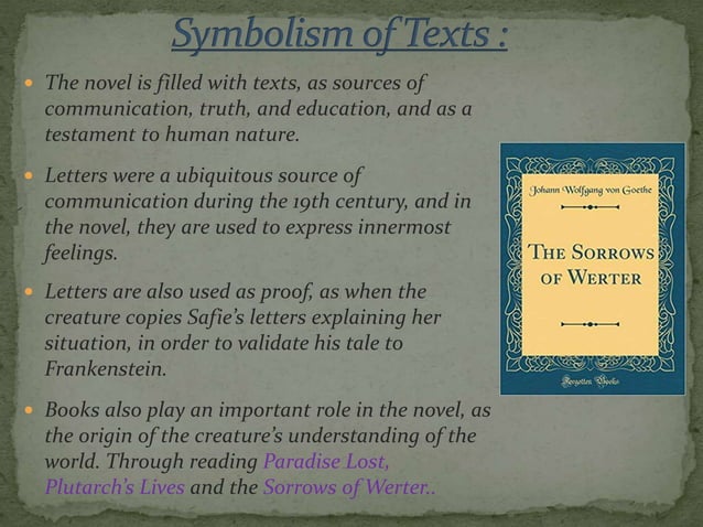 Frankenstein themes symbol and literary devices | PPT