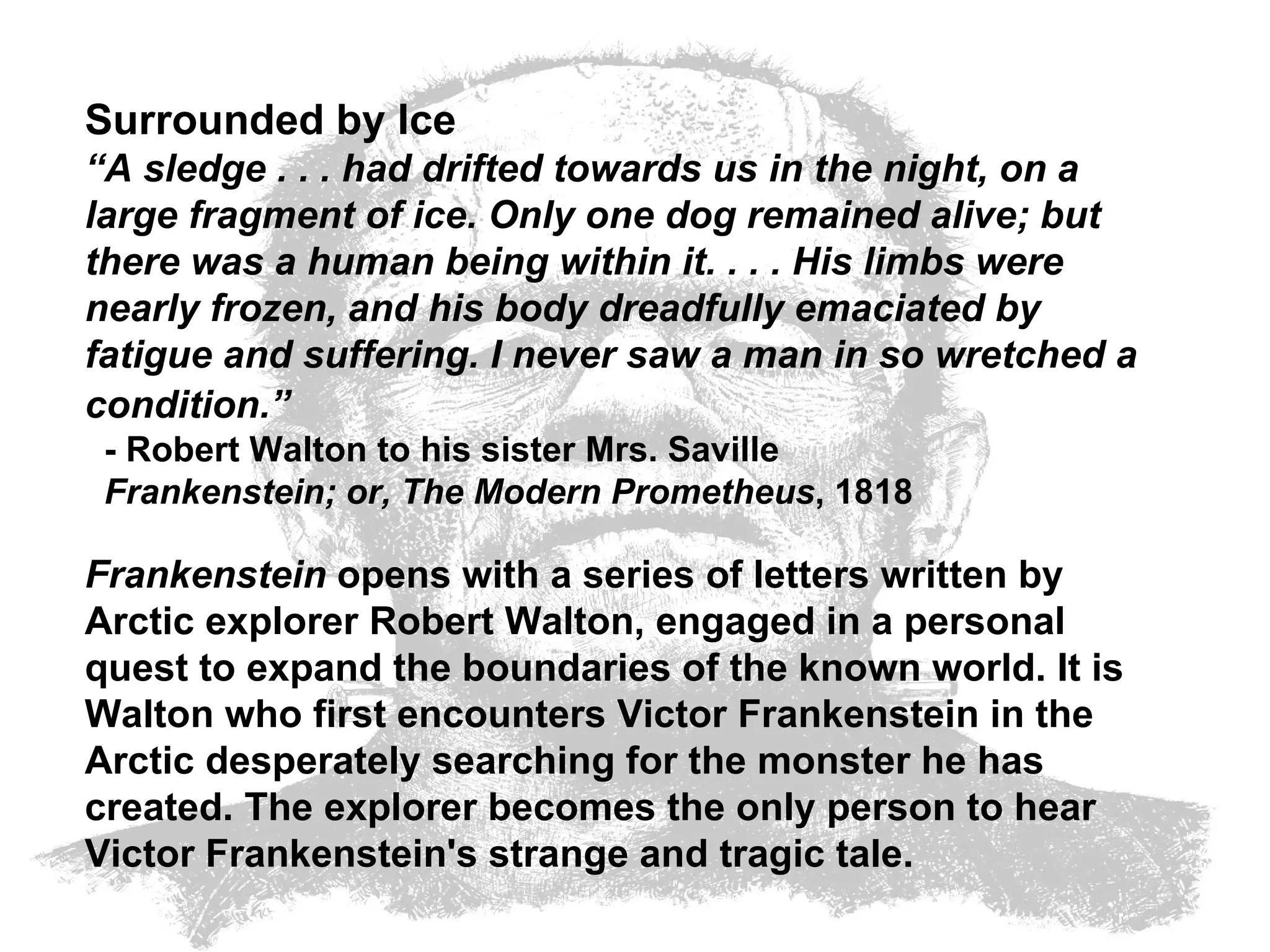 Frankenstein the modern prometheus | PPT | Science Fiction | Genres