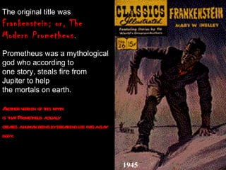 Frankenstein updated 06 | PPT