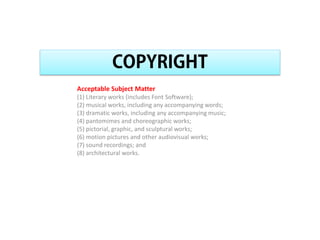 Fonts, Images, Licenses and Intellectual Property Law | PDF
