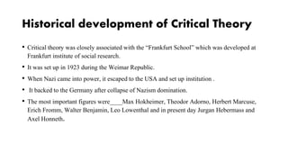 Frankfurt school | PPTX