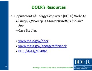 Frank Gorke, Massachusetts Department of Energy Resources | PDF