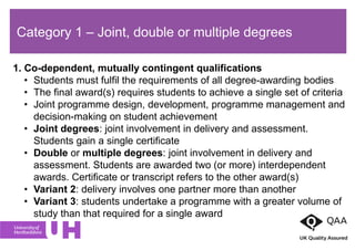 Frank Haddleton - The Quality Assurance of Dual and Joint ...