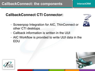 Frank icrm callback_connect | PPT