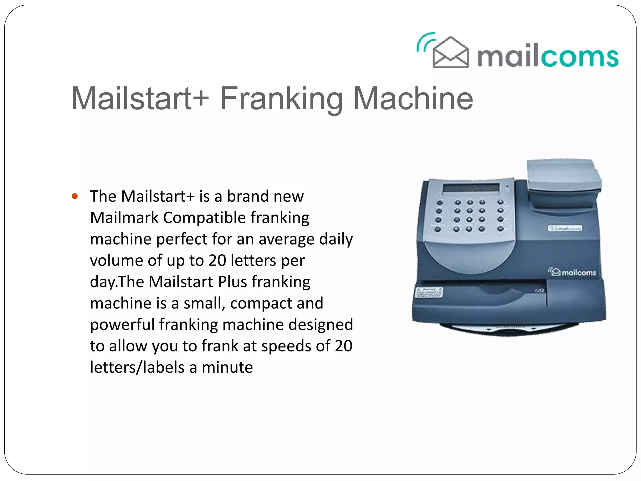 Franking machine | PPTX