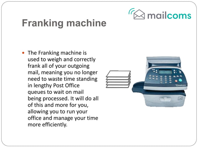 Franking machine | PPTX