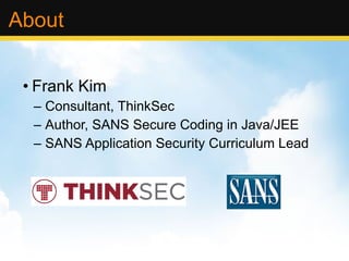Securing Java EE Web Apps | PPT | Web Development | Internet