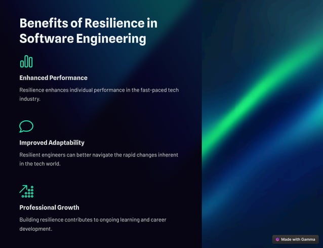 Franklin Burgess - Building Resilience as a Software Engineer | PDF