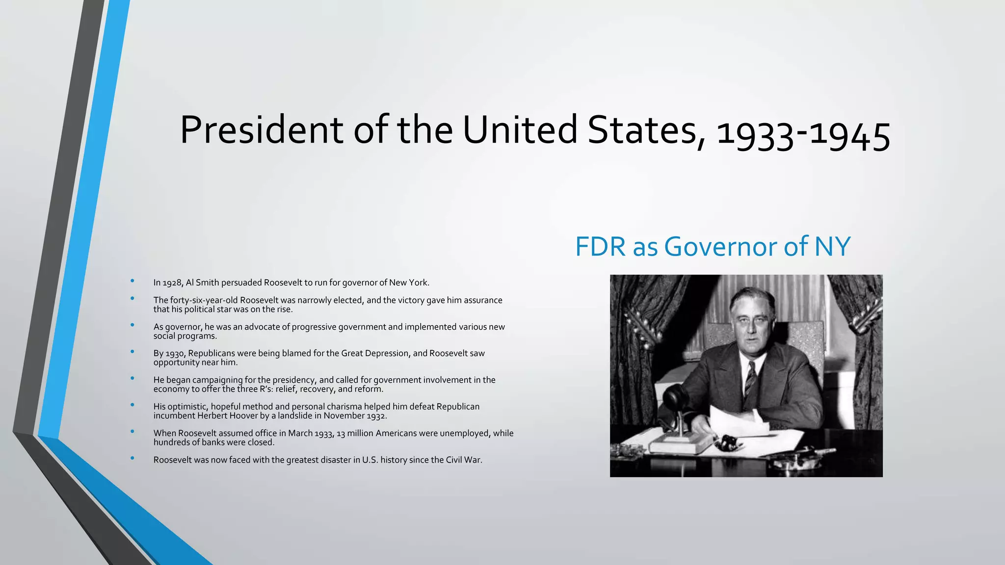 Franklin D. Roosevelt (1882-1945) | PPTX