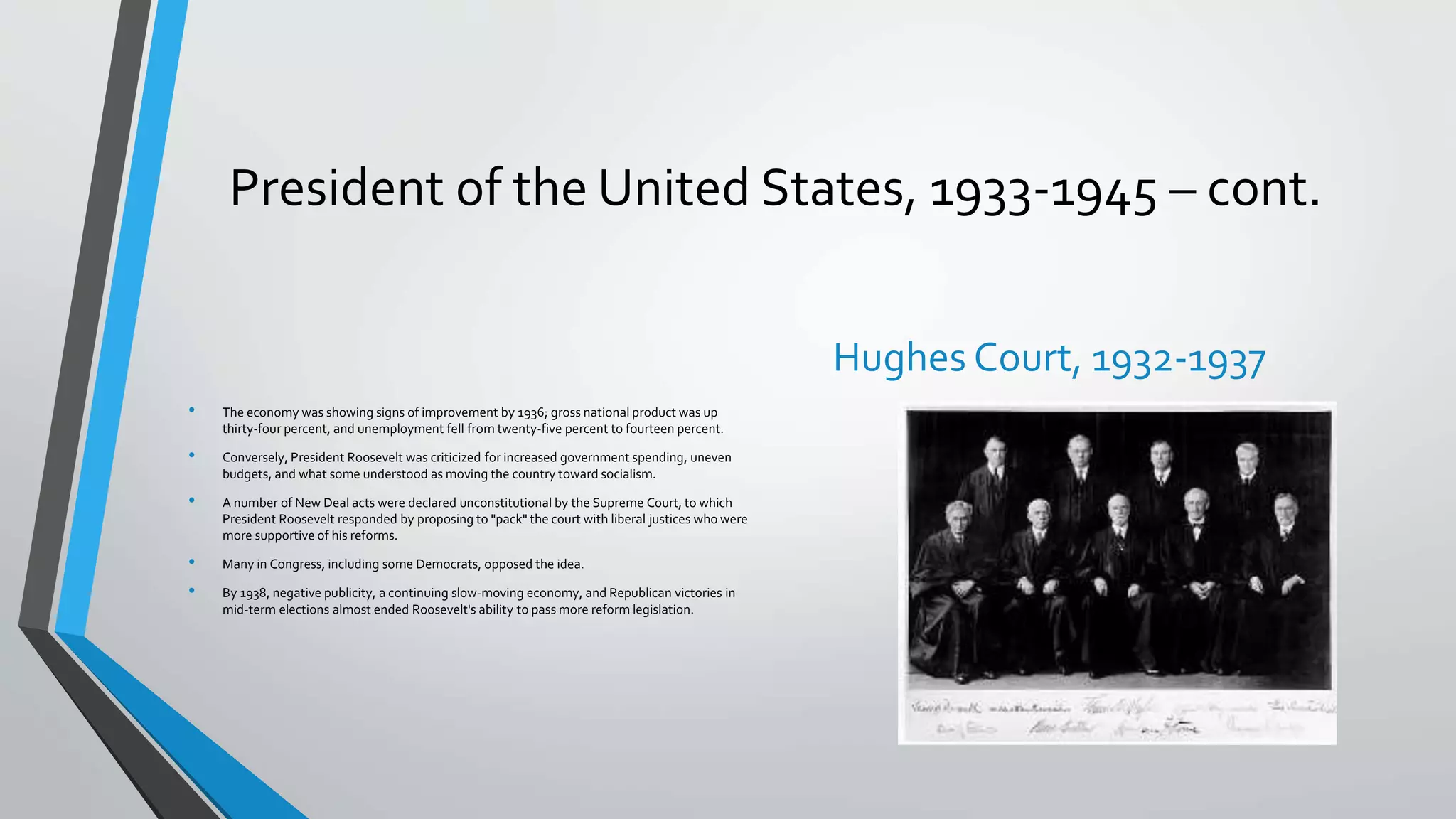 Franklin D. Roosevelt (1882-1945) | PPTX