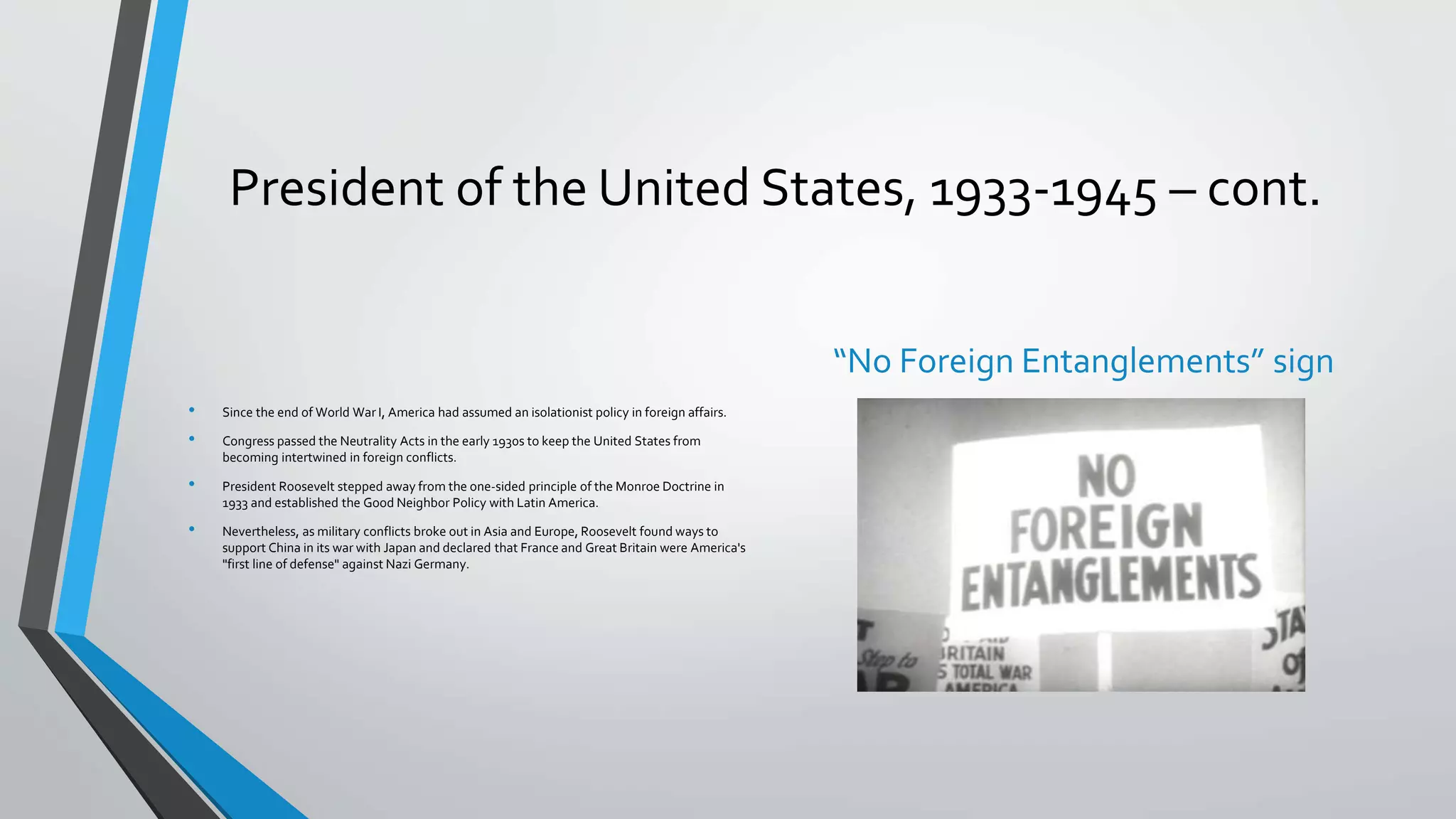 Franklin D. Roosevelt (1882-1945) | PPTX