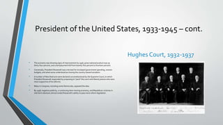 Franklin D. Roosevelt (1882-1945) | PPTX