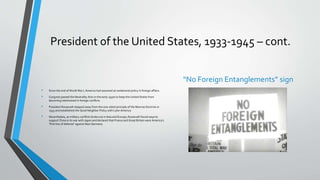 Franklin D. Roosevelt (1882-1945) | PPTX