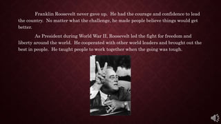 Franklin Delano Roosevelt Biography | PPT