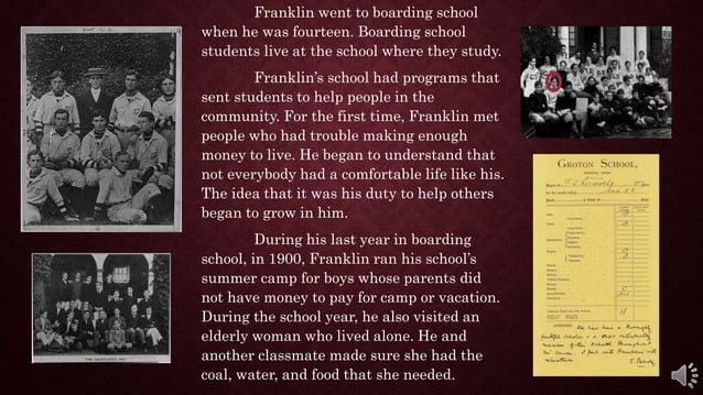 Franklin Delano Roosevelt Biography | PPT