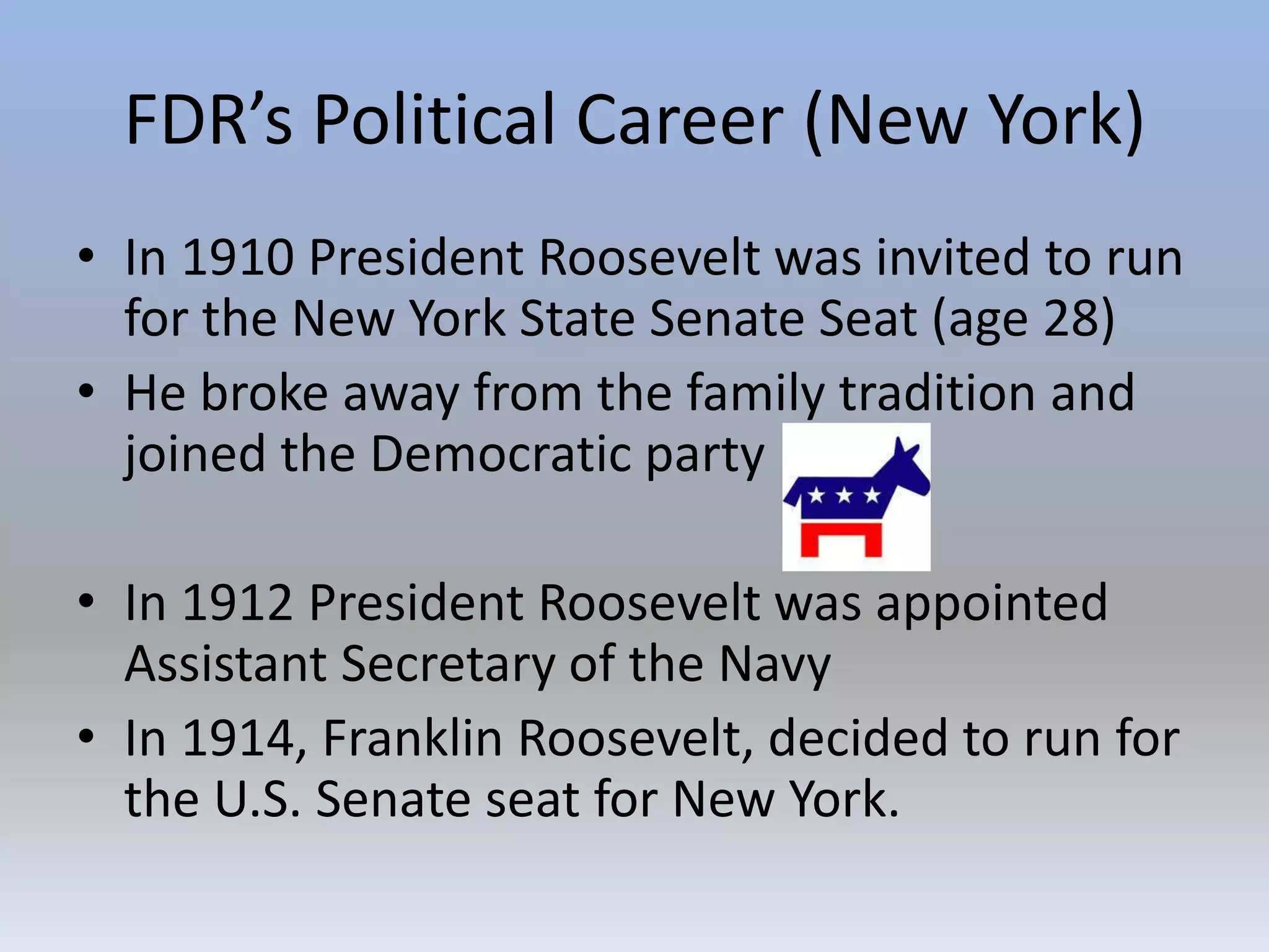 Franklin delano roosevelt ppt | PPTX