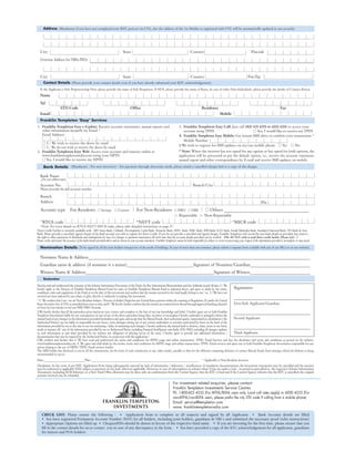 Franklin templeton mutual fund common application form with kim | PDF
