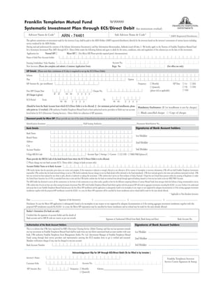 Franklin templeton mutual fund common application form with kim | PDF