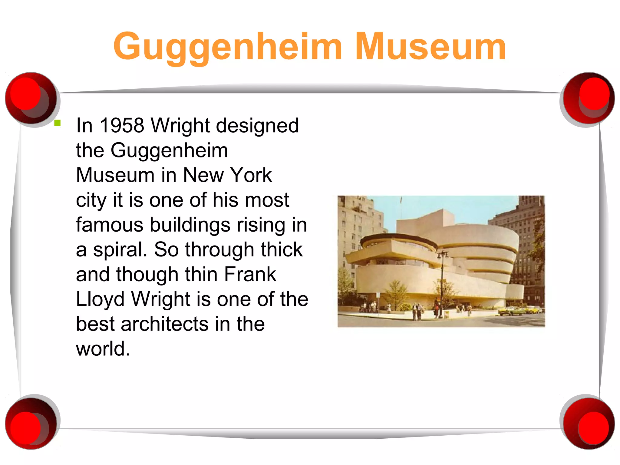 Frank lloyd wright | PPT