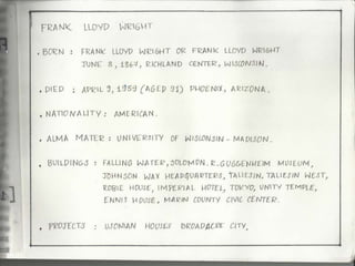 Frank lloyd wright... | PPT