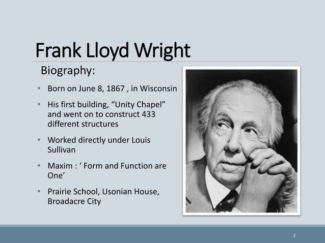 Frank lloyd wright | PPTX