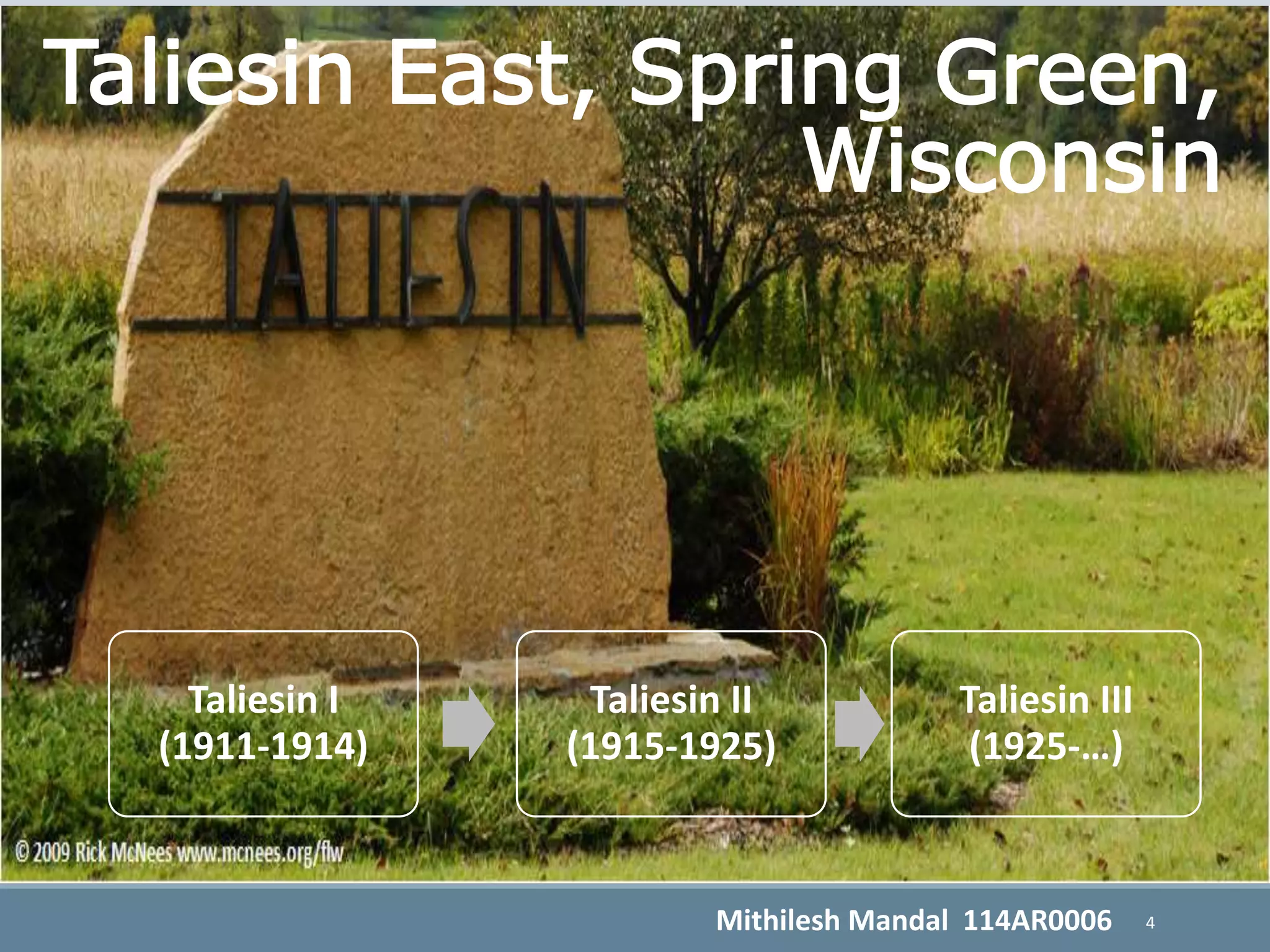 Frank lloyd wright- Taliesin East and Taliesin West, Guggenheim Museum ...