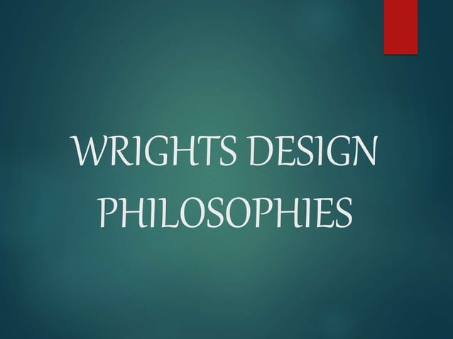 Frank lloyd wright | PPTX