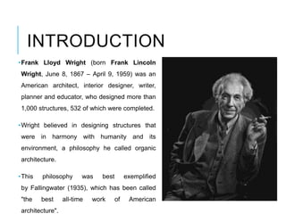 Frank lloyd wright | PPTX