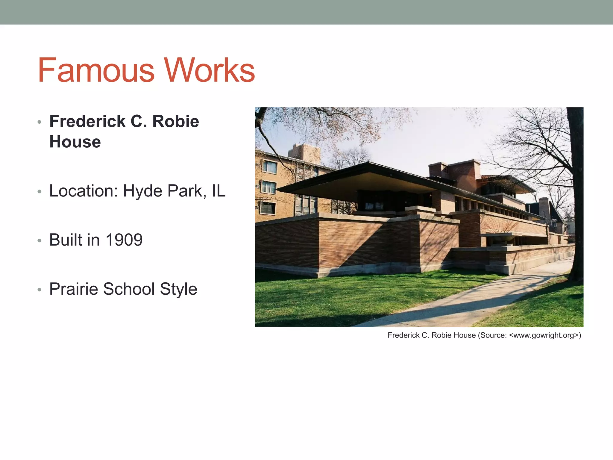 Frank Lloyd Wright Presentation | PDF
