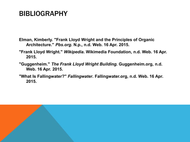 Frank lloyd wright presentation | PPTX