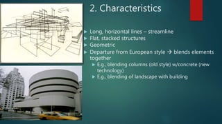 HUM16: Arts & Ideas Frank Lloyd Wright & Streamline Design | PPT