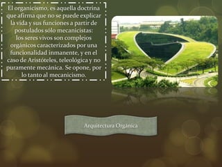 Frank lloyd wright y el organicismo | PPTX