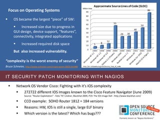 OSMC 2009 | IT Security Patch Monitoring with Nagios by Frank Migge | PDF