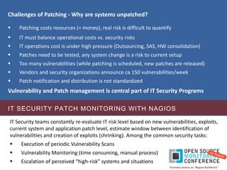 Frank Migge It Security Patch Monitoring With Nagios 02 | PPT